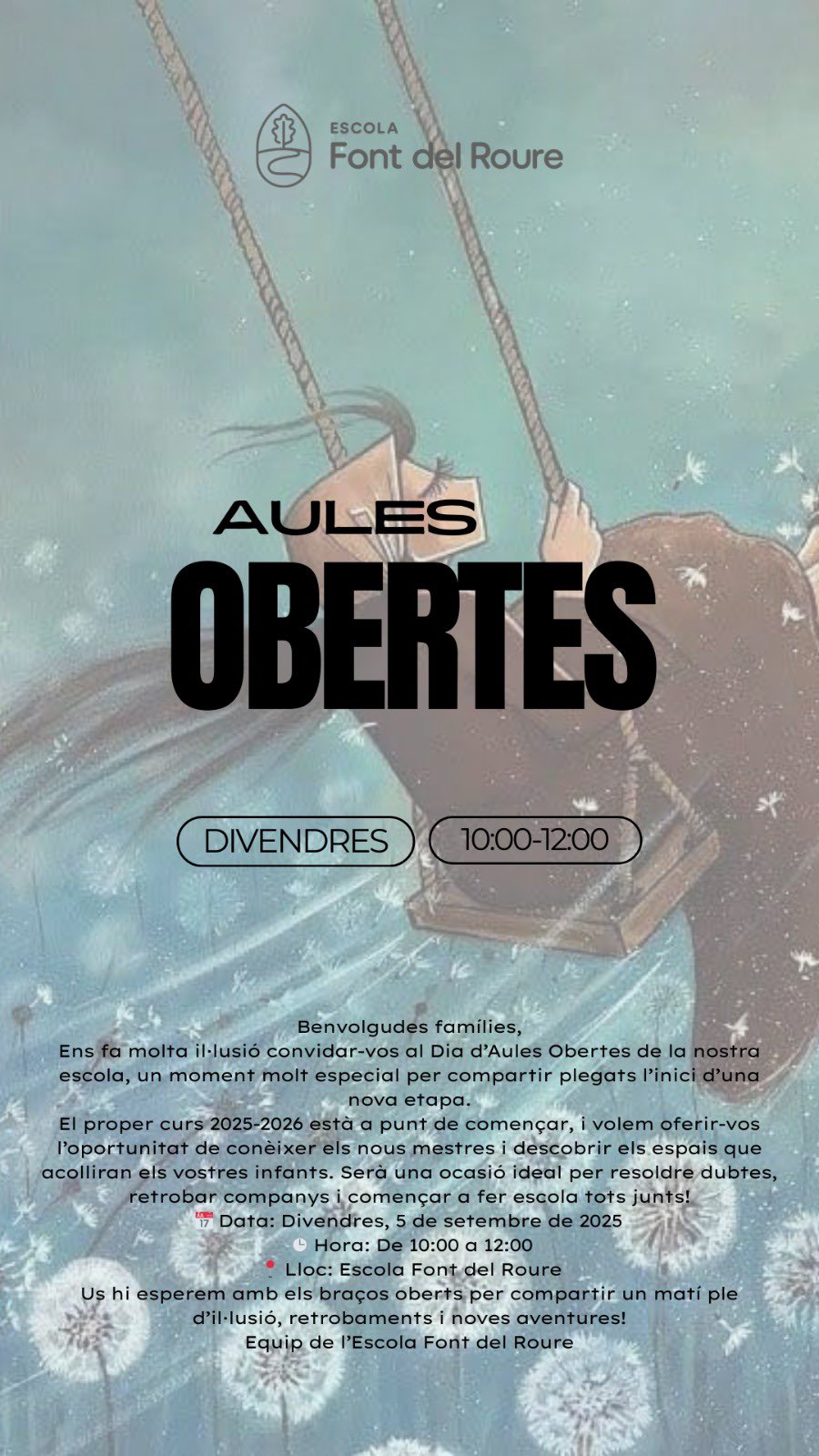 Dia d’Aules Obertes curs 2025-2026 | ESC Font del Roure