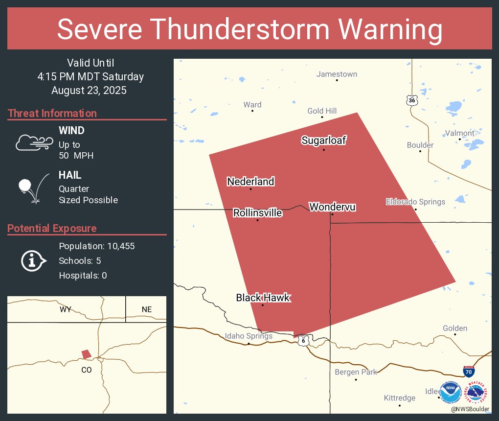 Severe Storms Spark Flash-Flood Warnings From Colorado Rockies to Lake ...