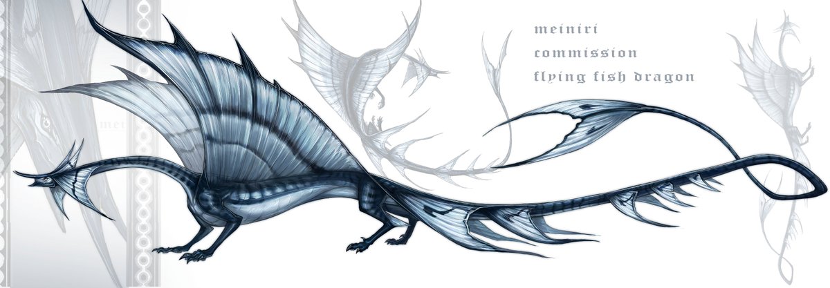 other fish dragon arts and sketches! +new marine dragon adopt batch on ...