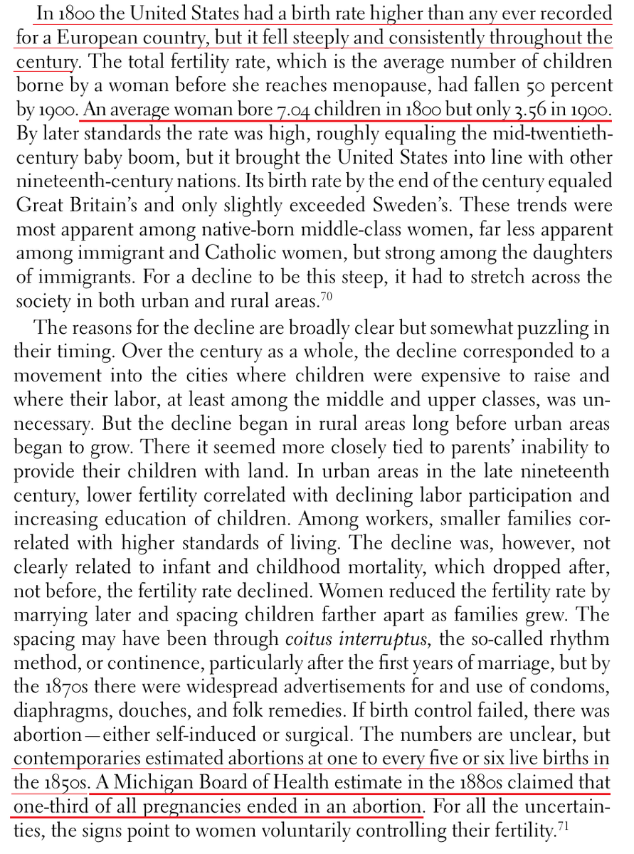 A 3rd of all pregnancies in 1880s 🇺🇸 were estimated to be aborted. As ...