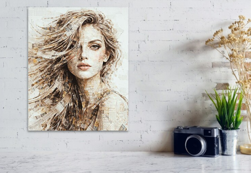 Some artworks aren’t painted — they’re written. This piece is built ...