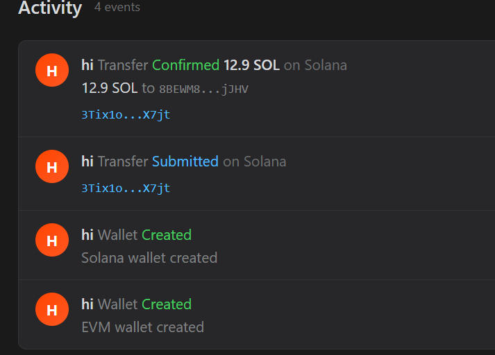 he literally transfered the money out to a different wallet, because it ...
