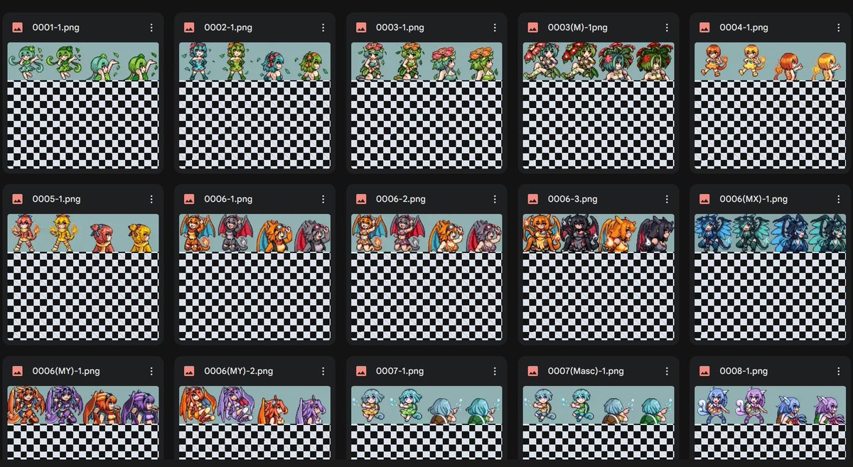 Have you ever wanted to see all of our available Moemon sprites in one ...