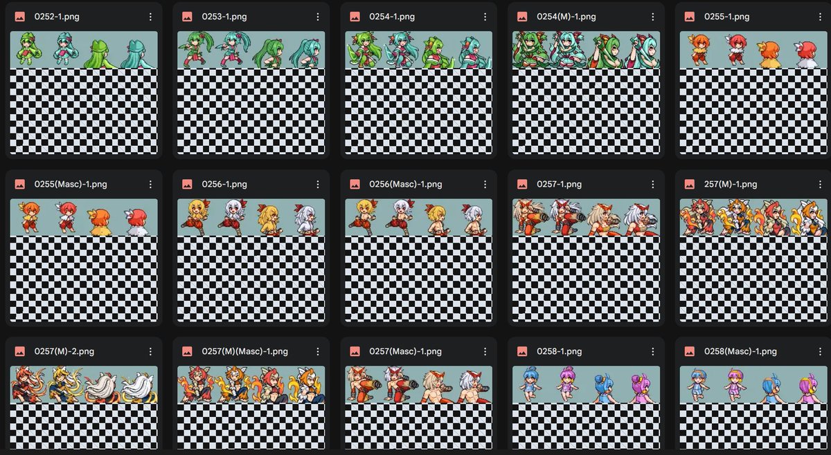 Have you ever wanted to see all of our available Moemon sprites in one ...