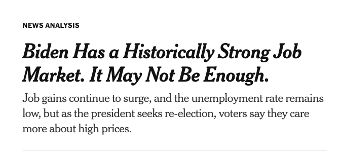 Never forget 1) the Joe Biden job market & 2) how the media chose to ...