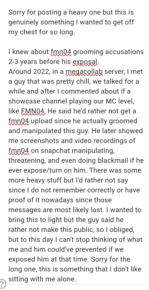 Something I submitted on the GD confessions acc but I think it's better ...