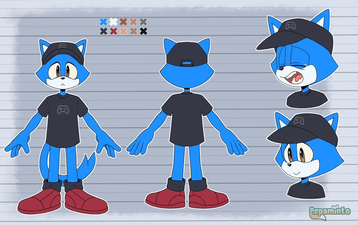 Flat color comm character sheet done for @B6448178037 Thank you!💛