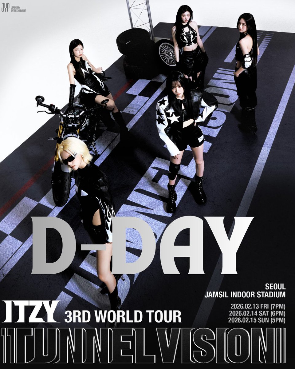 D-DAY ⏳ Only 19 hours left until ITZY’s “TUNNEL VISION” WORLD TOUR! 🔥 ...
