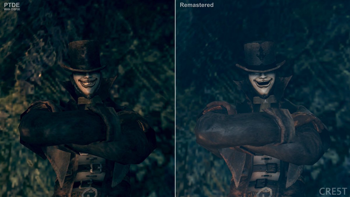I thought that Chester having black teeth in the remaster was a ...