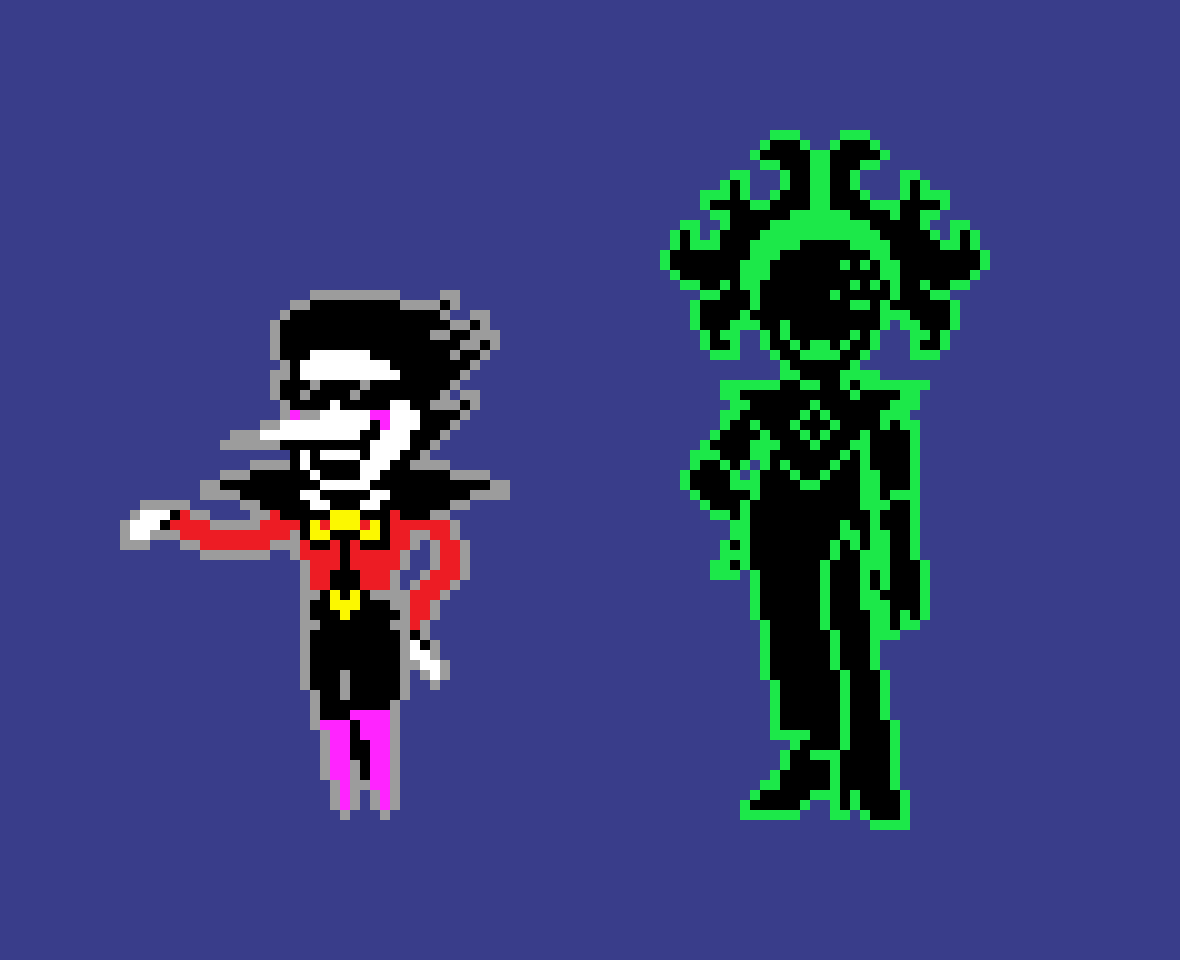 Deltaswap Spamton and Queen take Spamton EX(e) would be sorta like the ...