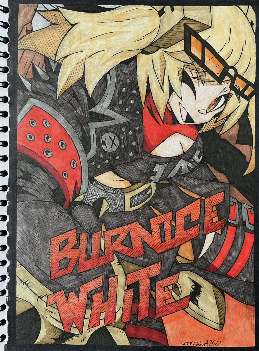 Burnice white drawings