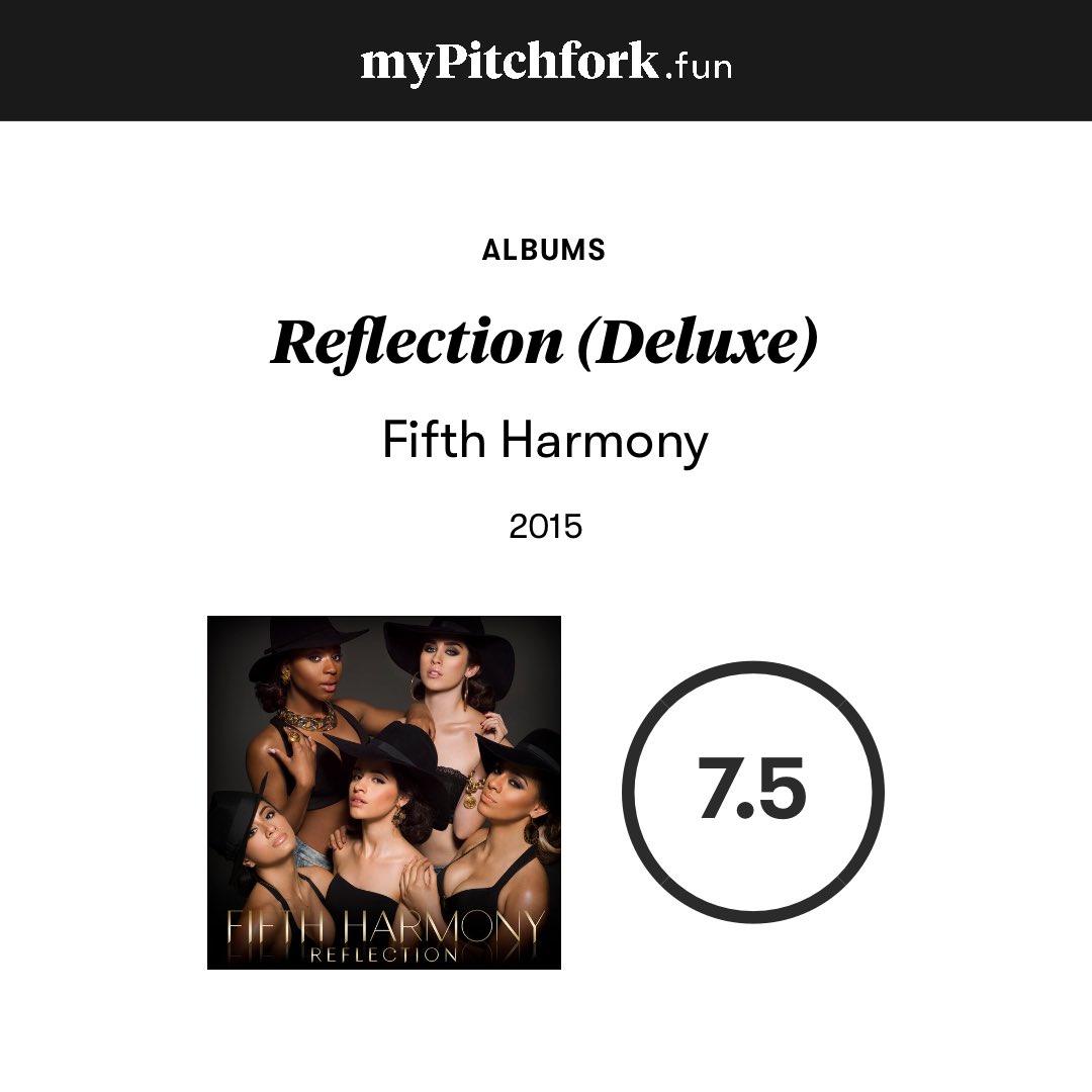 Fifth Harmony Reflection Deluxe Album Cover