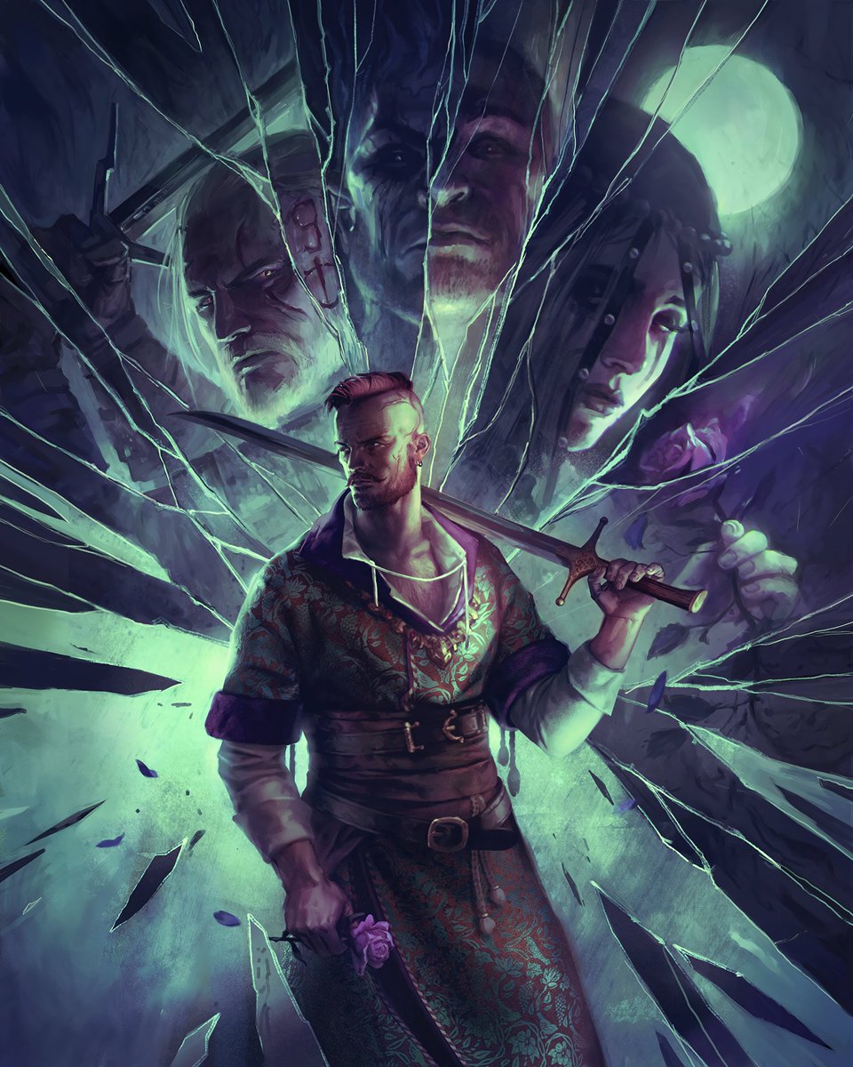 #Illustration│The Witcher 3 ― "A Shattered Heart of Stone" ⚔️🖤 Artist ...