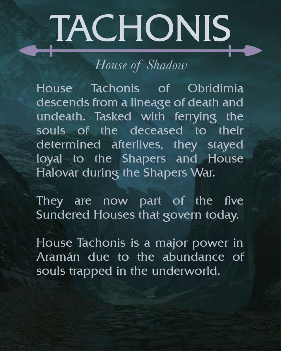 That is the sickest house sigil ever, House Tachonis who is your ...