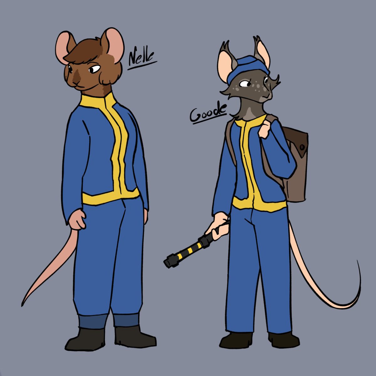 Fallout rats continue Characters from @Rat_Knight on yt