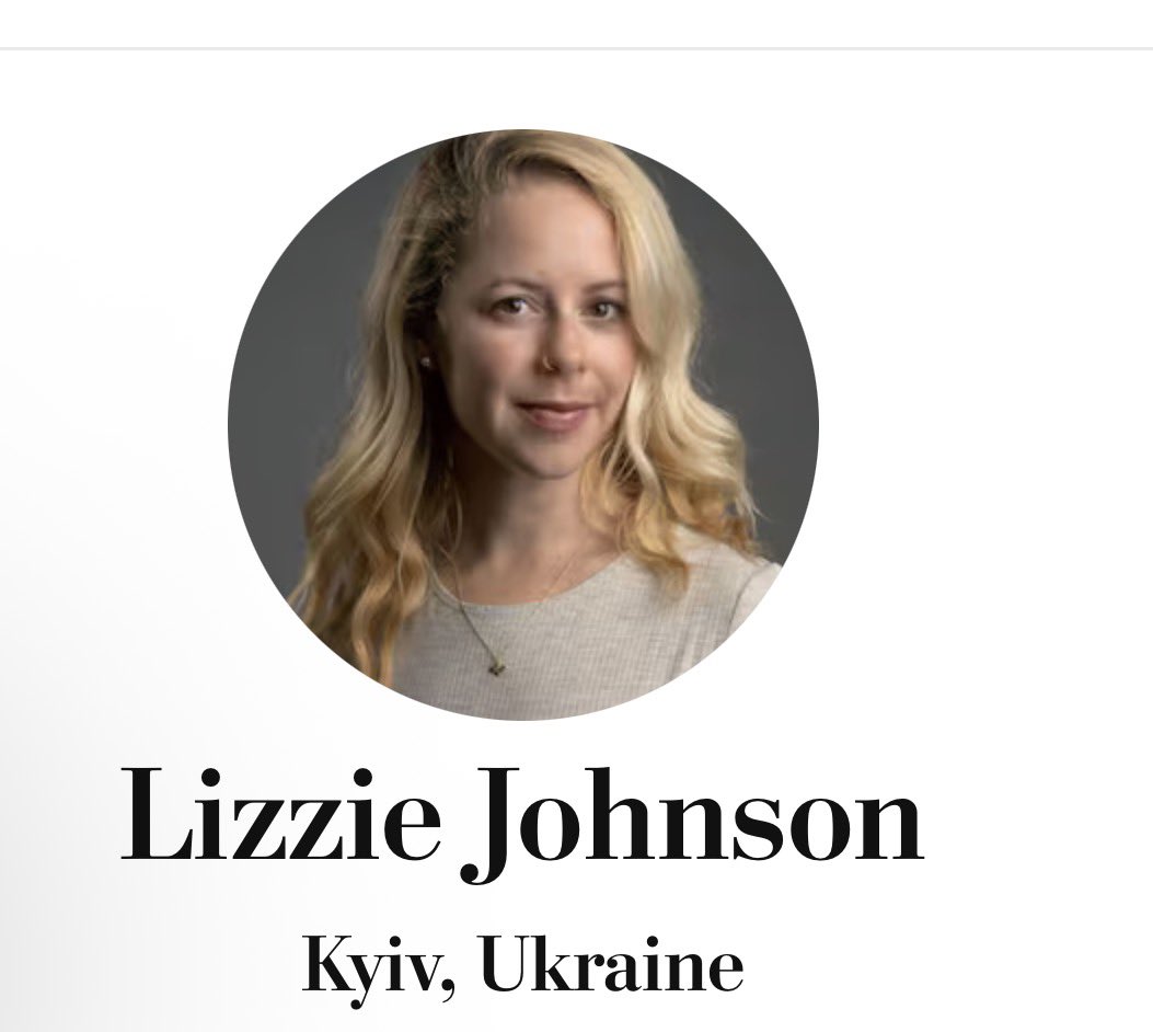 Just now on Bloomberg: Reported Lizzy Johnson, Washington Post reports ...