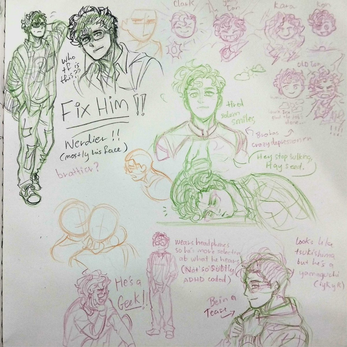[J4F] Just a few “thinking out loud” doodles from a while back @@ # ...