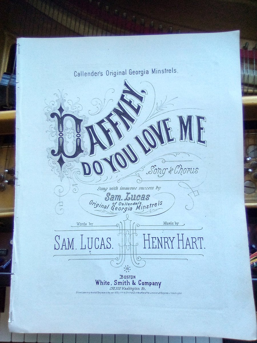 Another exciting eBay discovery! From 1875 this may be the first song ...