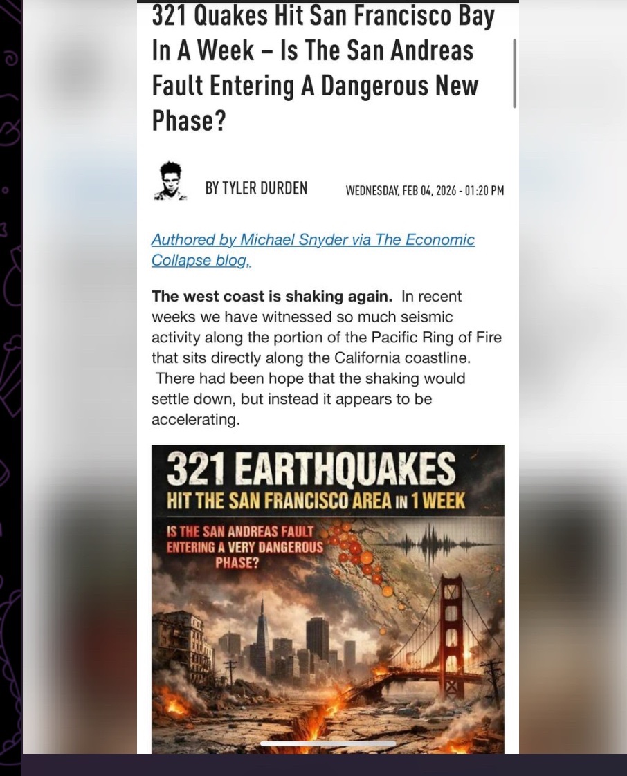💥3, 2, 1…. THE FINAL COUNTDOWN. 321 EARTHQUAKES IN ONE WEEK IN SF BAY ...