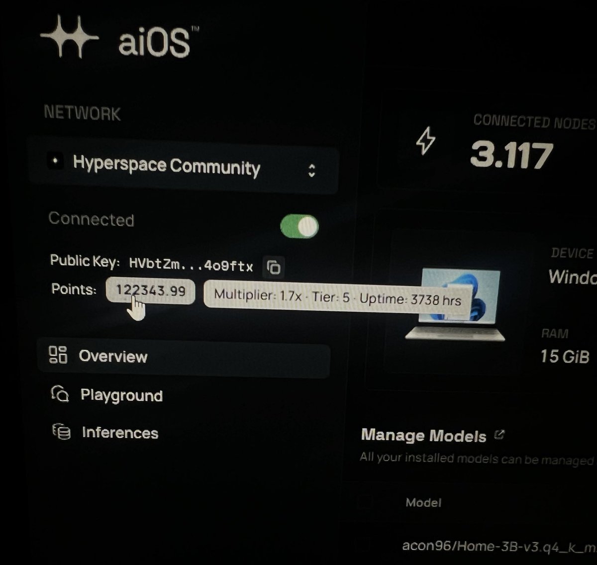 122k points & 3738 hours uptime beast mode! @varun_mathur, notice this ...