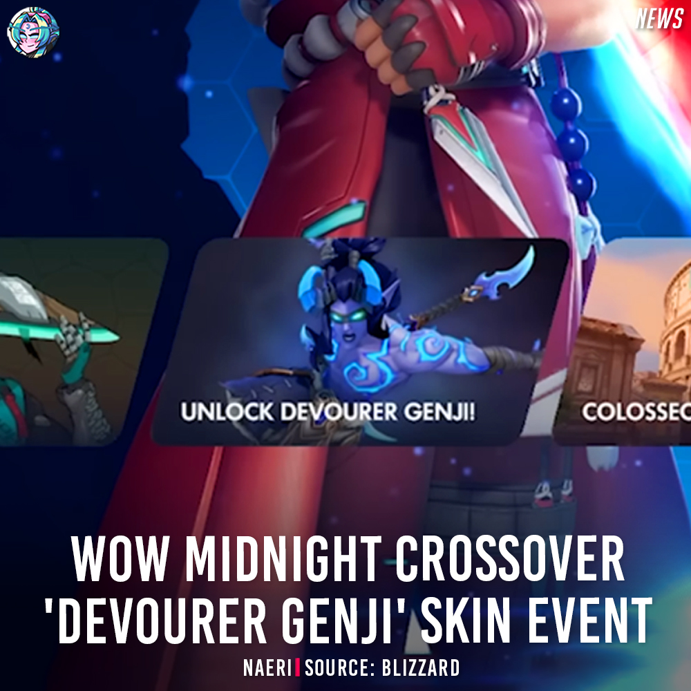 Overwatch x WoW Crossover Devourer Genji New Skin😈 To celebrate the ...