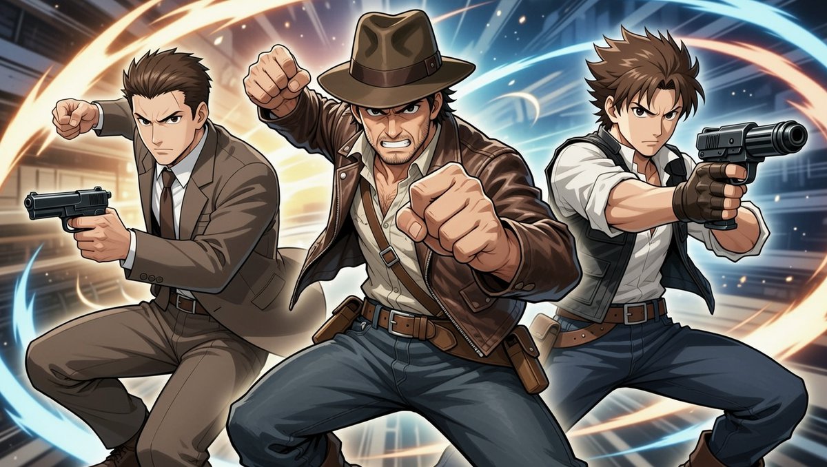Harrison Ford Trio - Anime Version Jack Ryan - Patriot Games Indiana ...