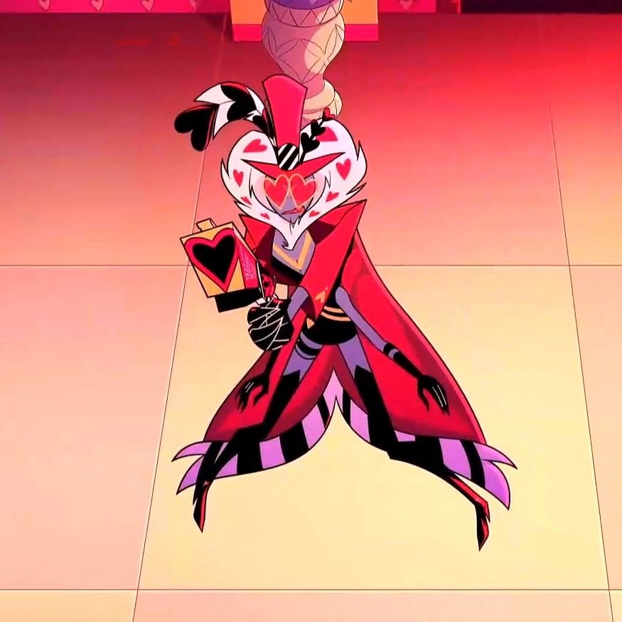 wait so does val know what vox’s full demon form looks like because he ...