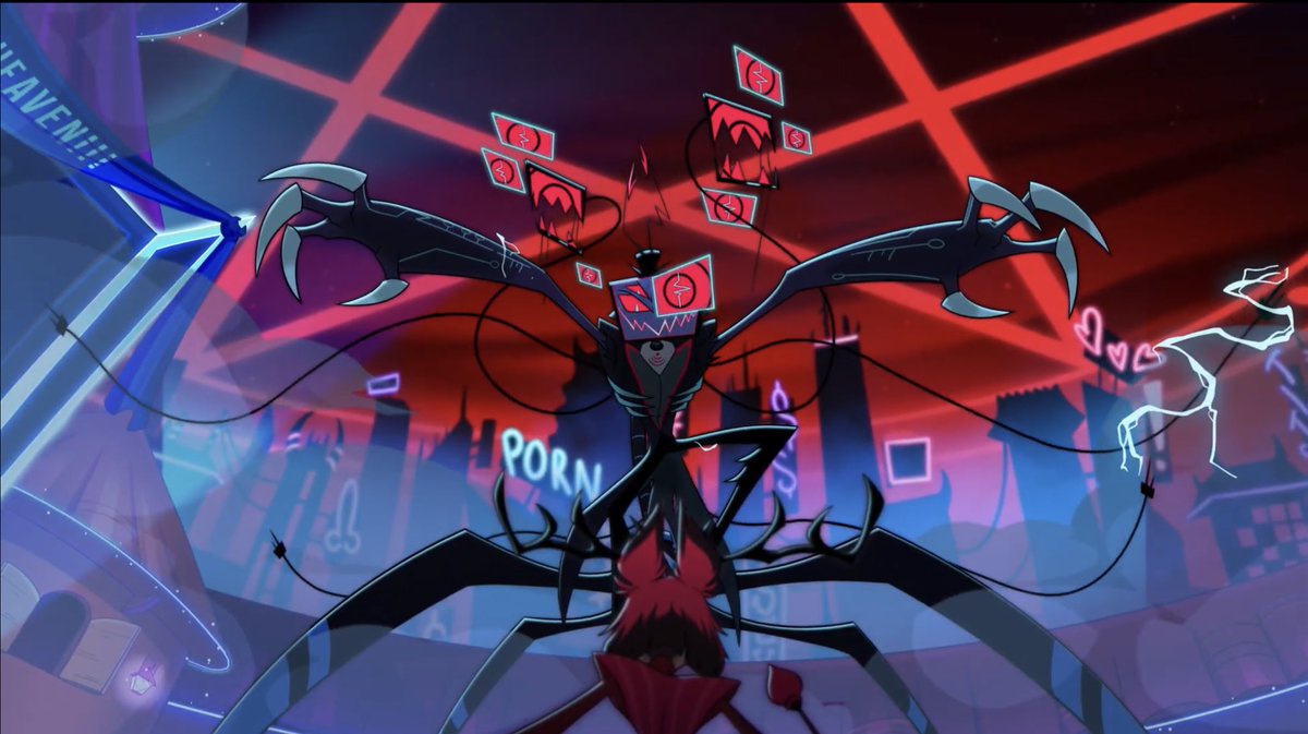 wait so does val know what vox’s full demon form looks like because he ...
