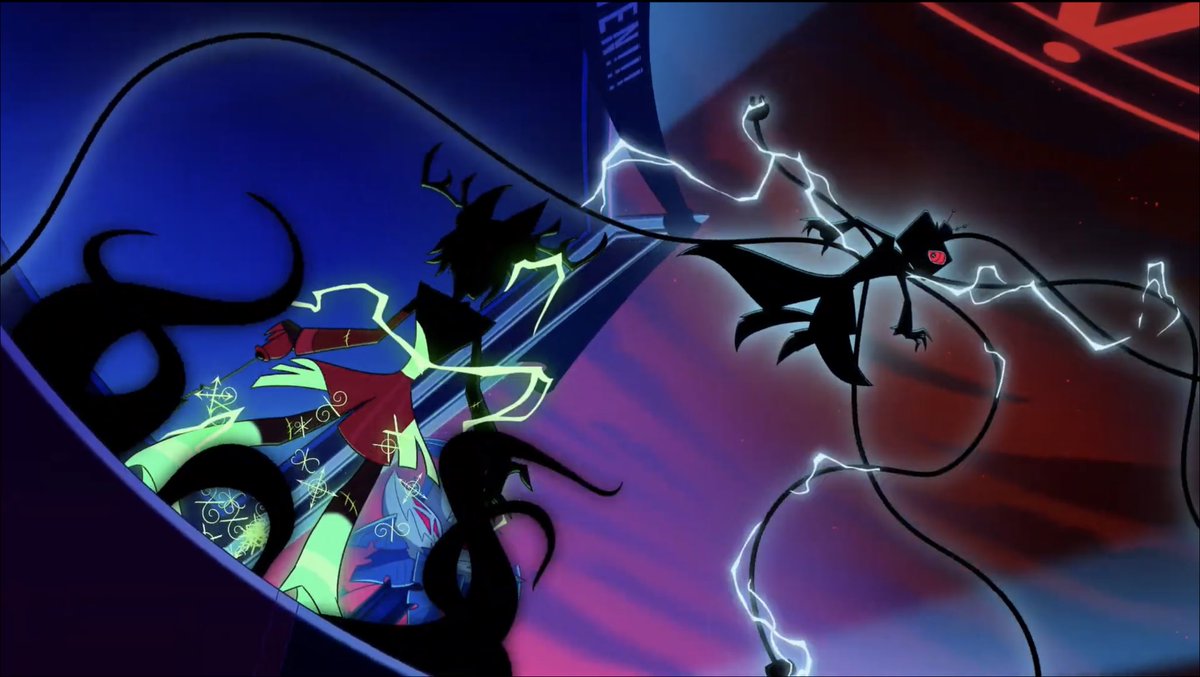 wait so does val know what vox’s full demon form looks like because he ...