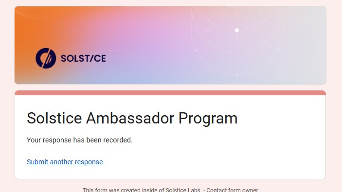Solstice Ambassador Program If you create Web3 content, help onboard ...