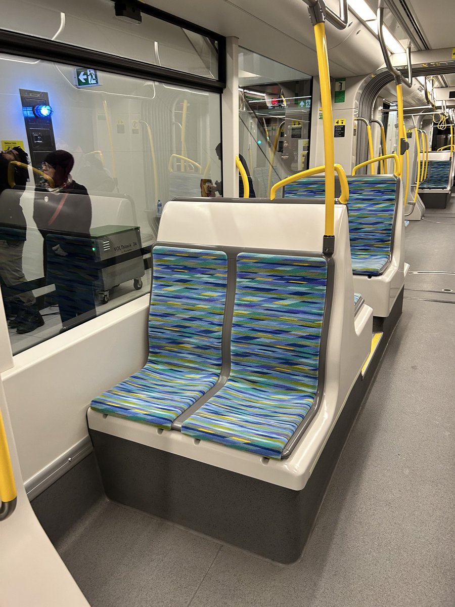 It’s happening! Huge fan of the seat patterns, honestly. Very 90s.