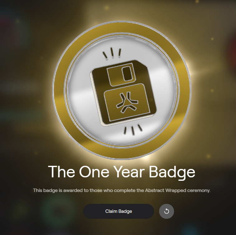 The new “The One Year Badge” is ready to be claimed! Just visit the ...