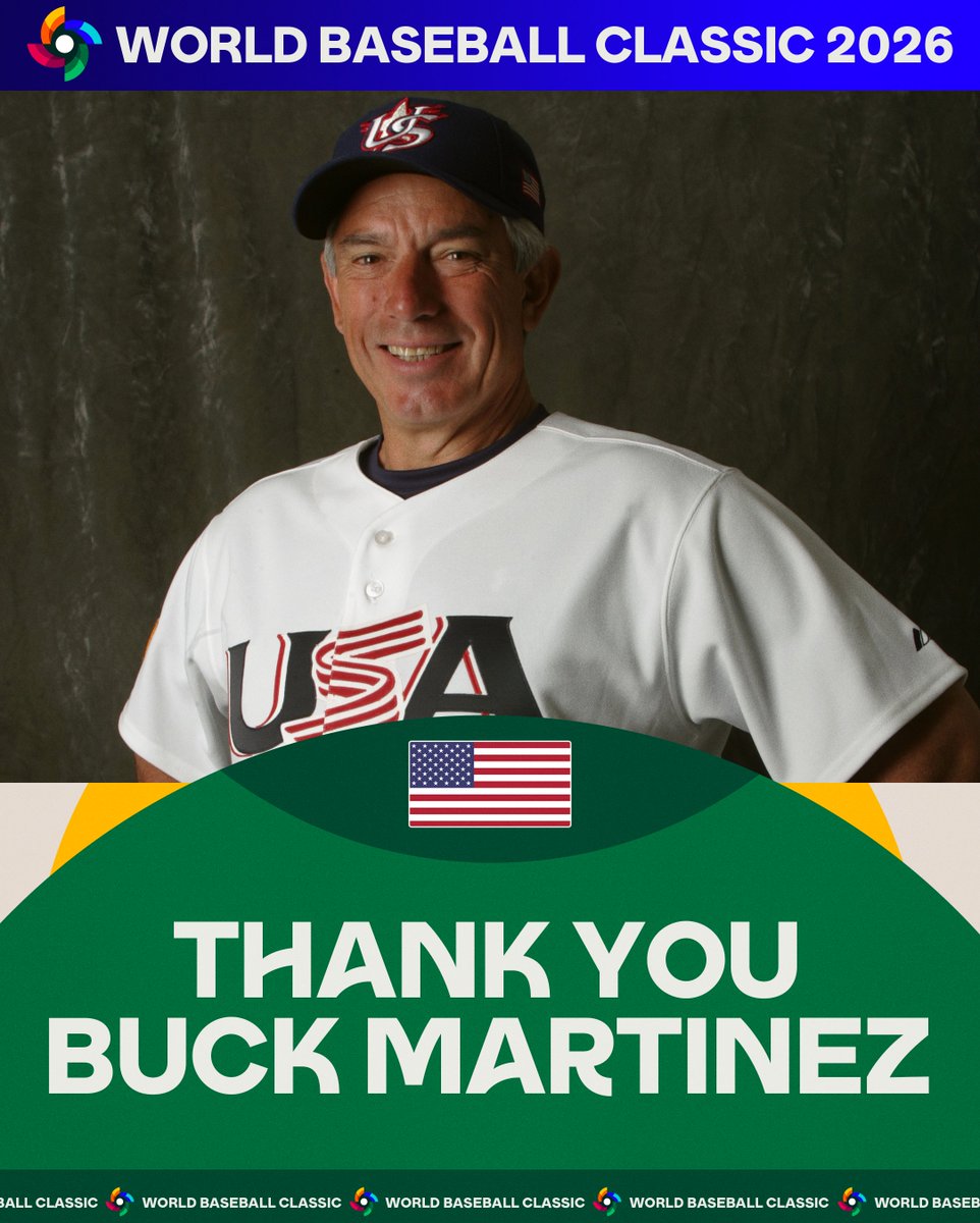 Congratulations to 2006 Team USA #WorldBaseballClassic manager Buck ...