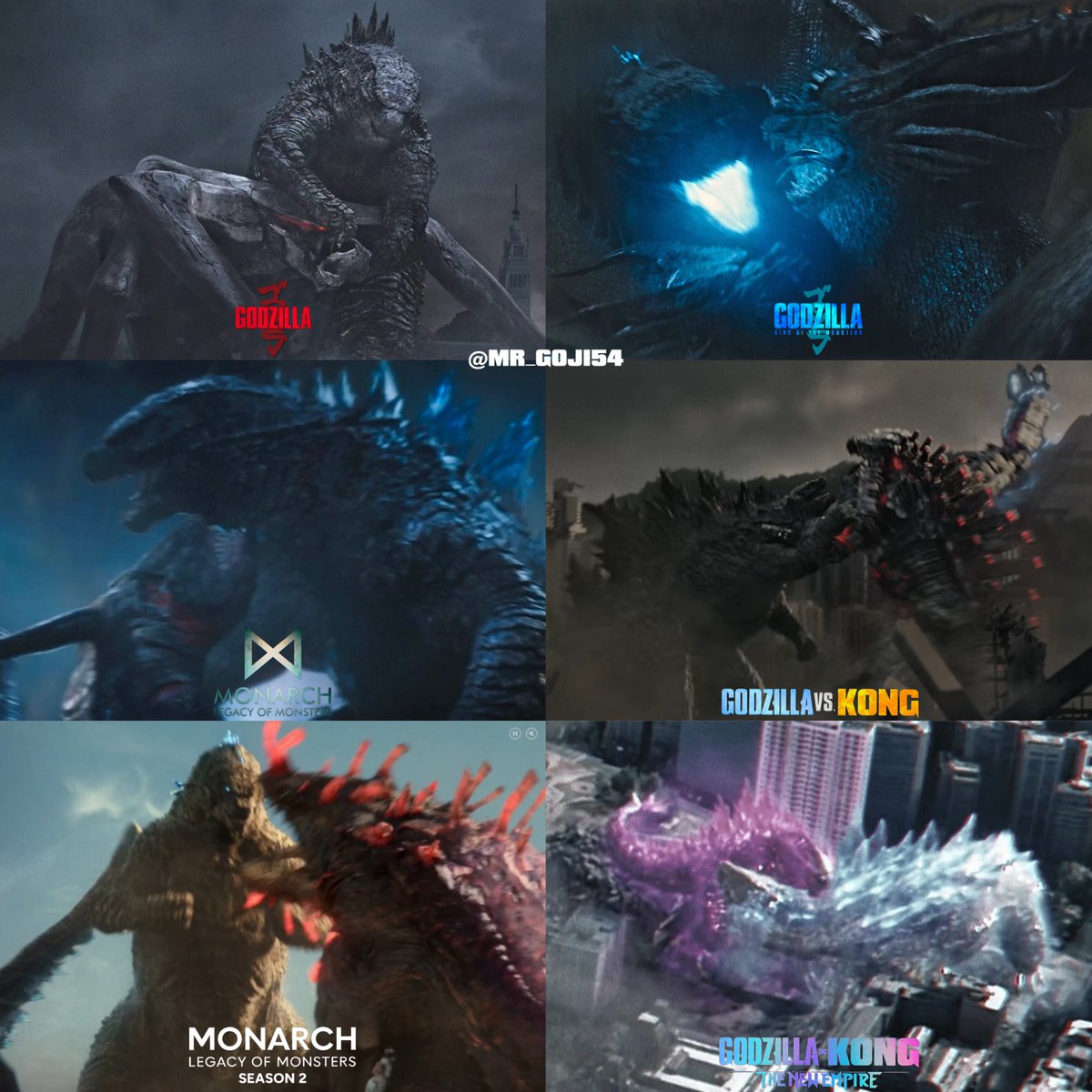 Godzilla versus his opponents throughout the MonsterVerse! 🔥