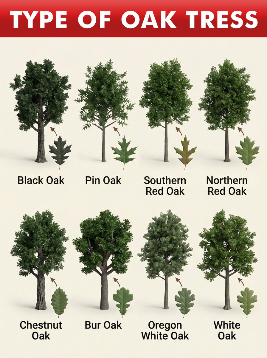 How Many Types Of Oak Trees Are There