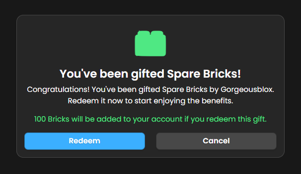 100 Bricks Giveaway in Polytoria 🧱 Rules: 1. Follow @GorgeousBlox ...