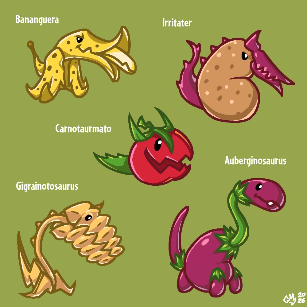 Some Heroes-esque dinosaur plants First five are based on Latam ...