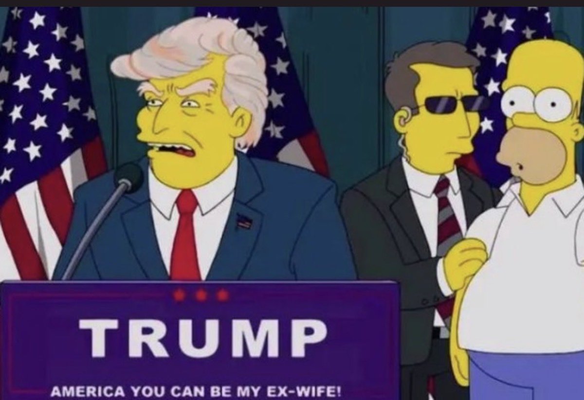 @BGatesIsaPyscho The Simpsons knew everything. 1.Donald Trump becoming ...