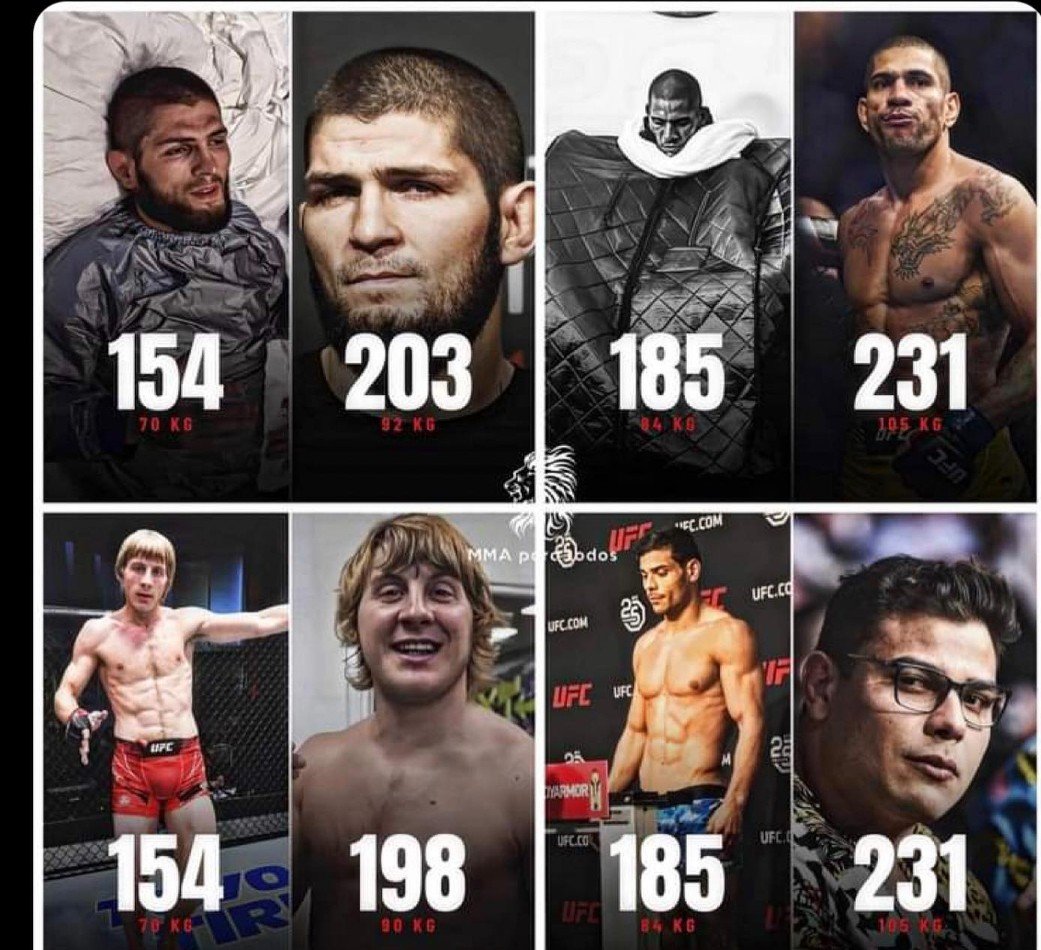 Biggest weight bullies : UFC edition