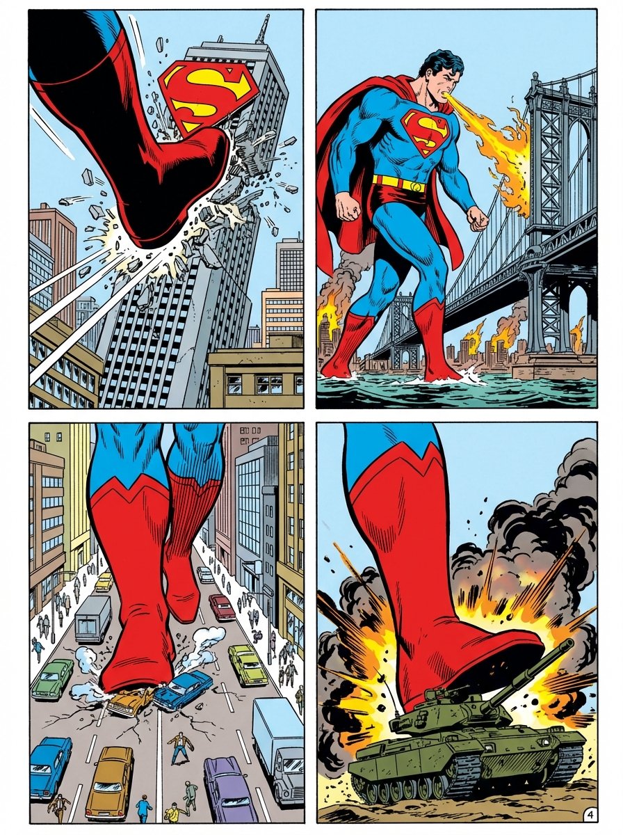 Giant Superman - RAMPAGE