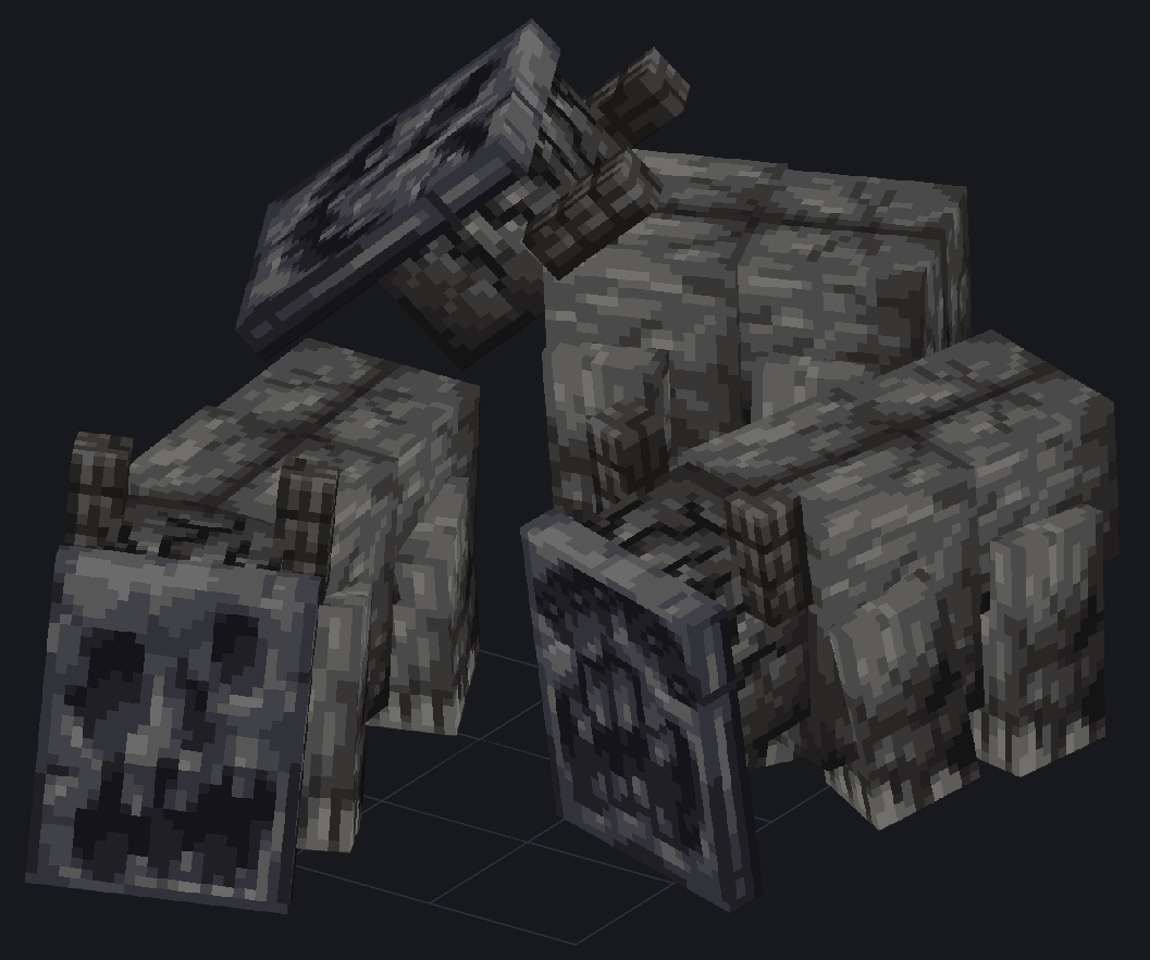 Underground beasts #minecraft #blockbench