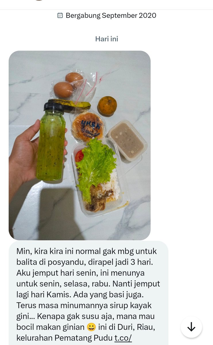 ⚠️(((SIRUP DIJADIKAN MENU RAPELAN MBG UNTUK ANAK PAUD)))⚠️ Selamat sore ...