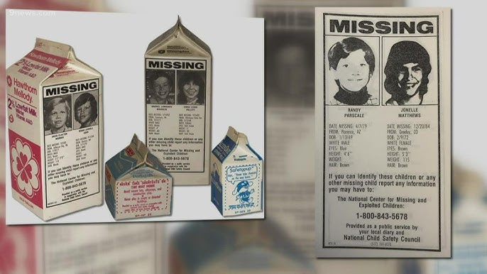 they were NEVER soliciting your help with the Missing Children Milk ...
