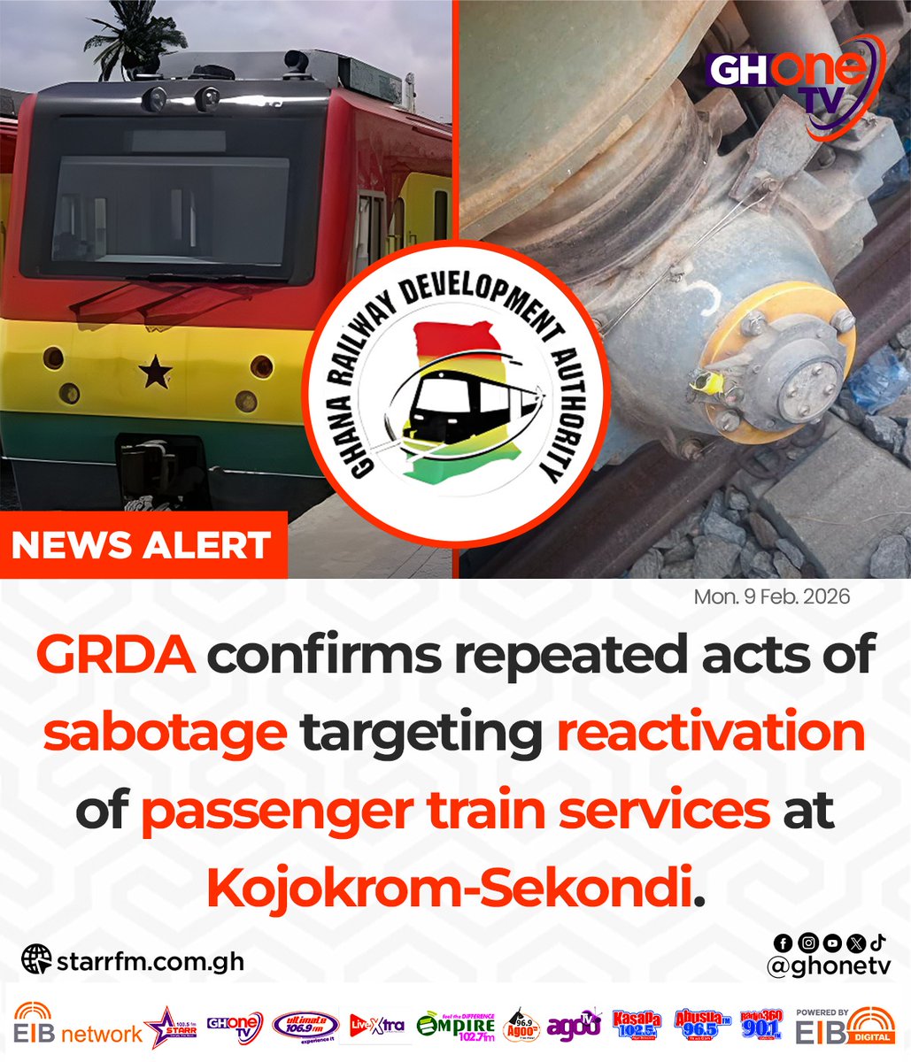 Ghana Railway Development Authority has confirmed repeated acts of ...