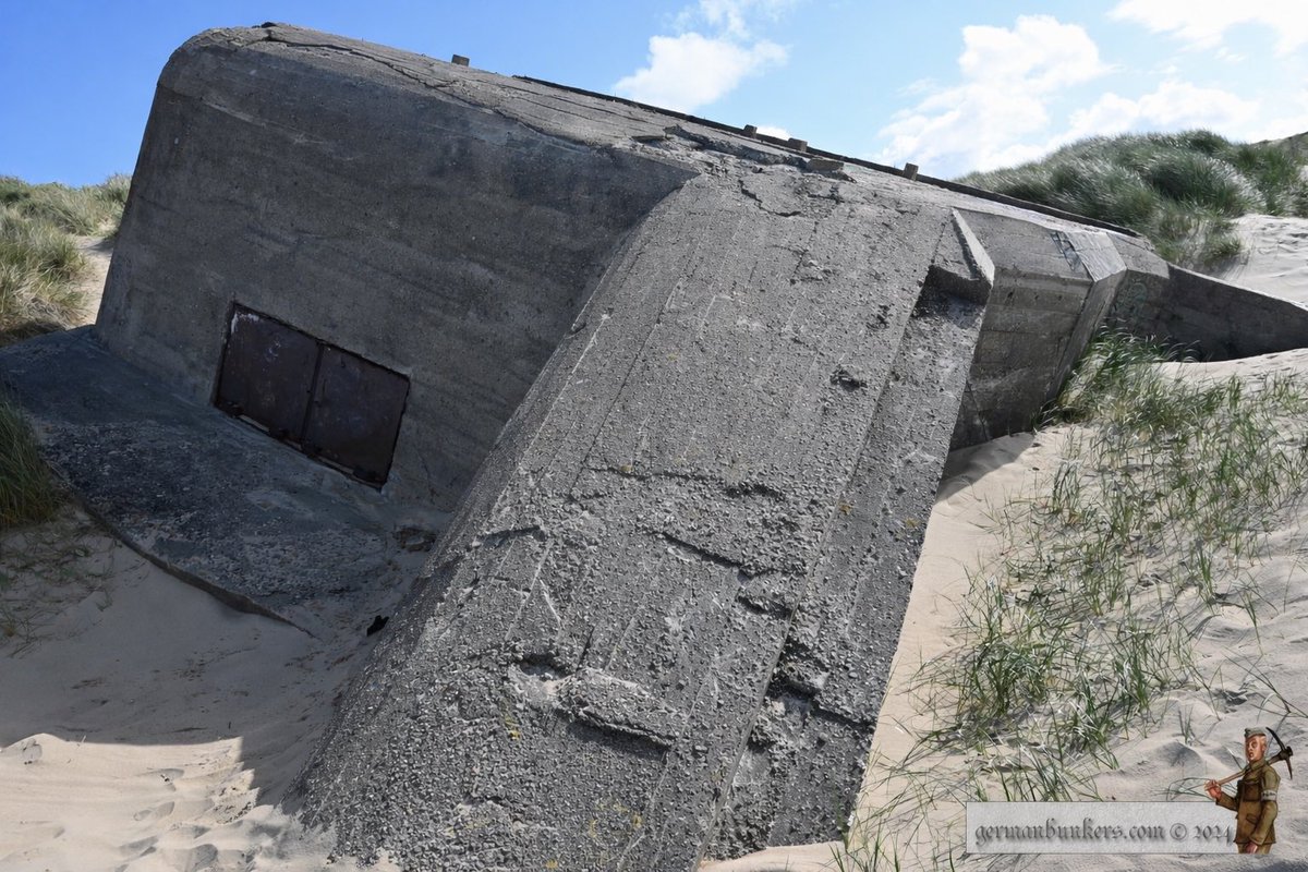 This is Wn 70 Otter & Headquarters of the Marineartillerieabteilung 244 ...