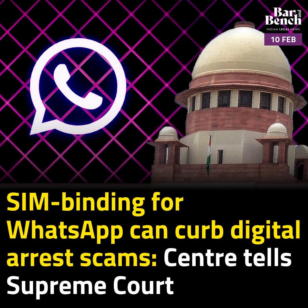 SIM-binding for WhatsApp can curb digital arrest scams: Centre tells ...