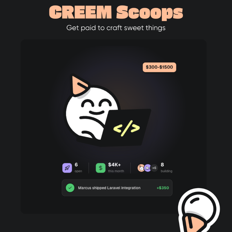 We're paying strangers on the internet $300-$1,500 to craft OSS with us ...