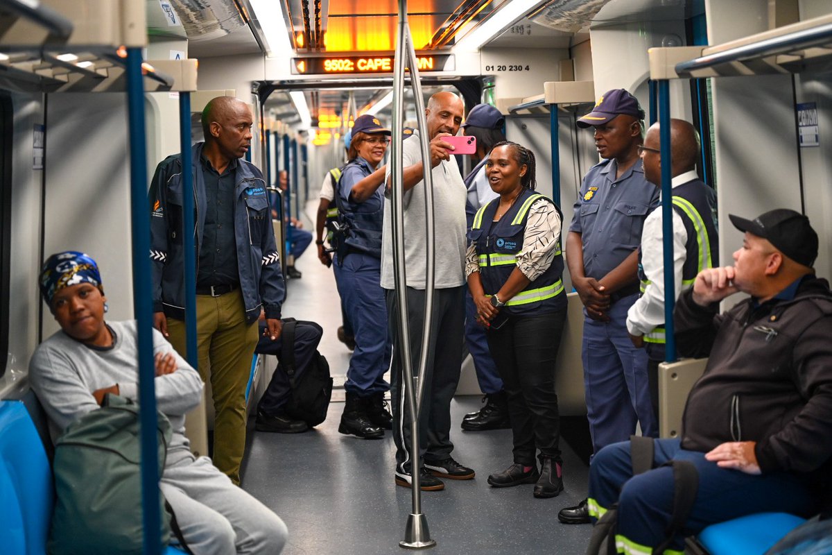 PRASA Rail CEO, Ms Nwabisa Gqamane-Ntiyane, joins the first train from ...
