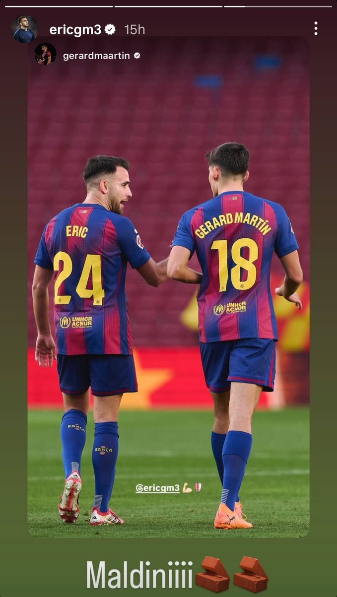 🚨📲 | Eric Garcia on IG: "Maldini 🧱🧱"