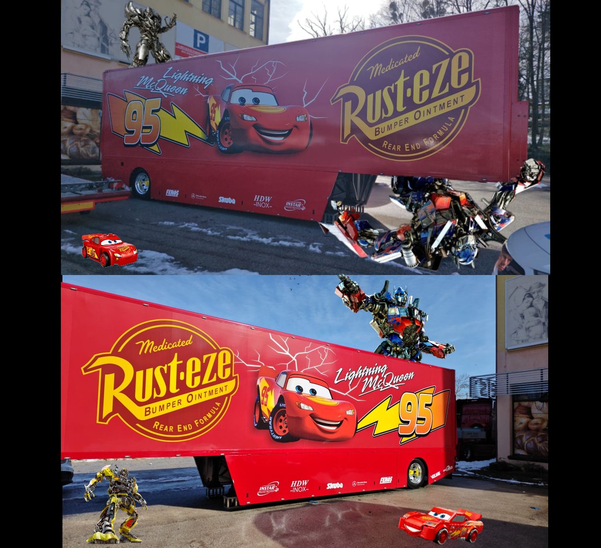 First look at Lightning McQueen's trailer in the live action 'Cars ...